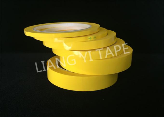 Polyester Film Adhesive Insulation Tape , Flame Retardant Yellow ...