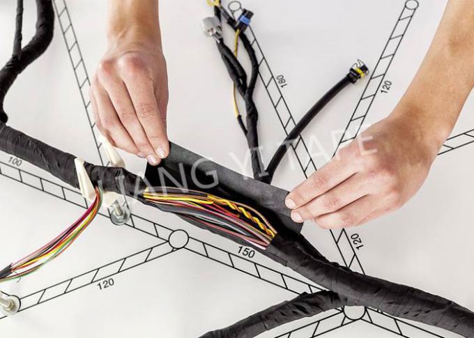 Anti Aging Acrylic Fabric Insulation Tape For Wire Harness Bundle