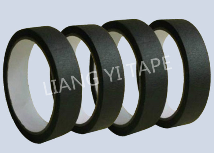 Heat Resistance Automotive Masking Tape , Black Electrical Masking Tape